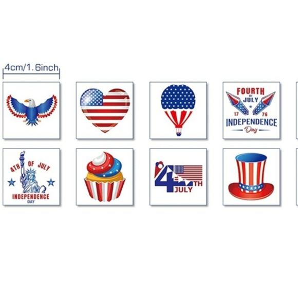 Accessories | Patriotic Temporary Tattoo Stickers 10 Pcs 10 Styles ...